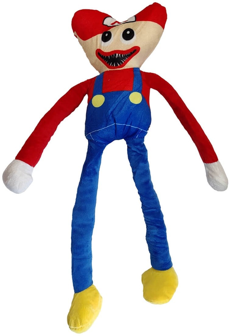 Mario Huggy Wuggy Knuffel (40cm) Kopen? | Halloweenland.nl